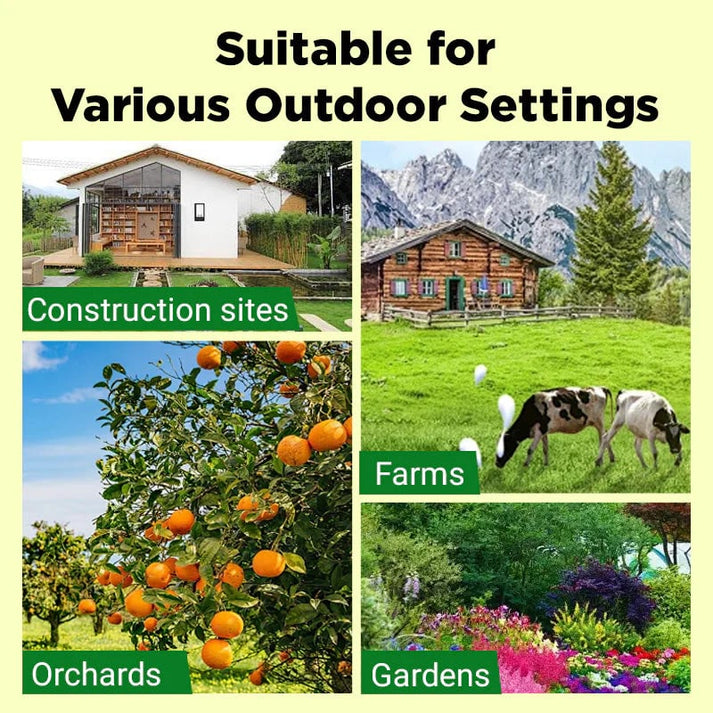 High volume solar warning lights to deter predators ( BUY 1 GET 1 FREE ...